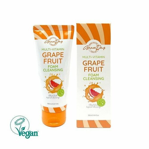 Grace Day Пенка для умывания с экстрактом грейпфрута multi-vitamin grapefruit foam cleanser, 100 мл