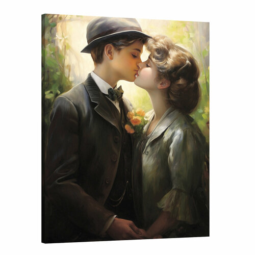Интерьерная картина 50х70 "Поцелуй"
