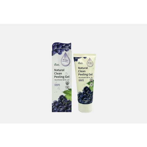 Пилинг-скатка для лица Ekel Natural Clean peeling gel Grape / объём 180 мл