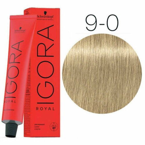 Schwarzkopf Igora Royal - 9-0 Блондин натуральный Стойкая крем-краска для волос 60 мл