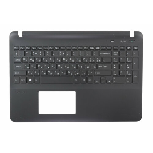Клавиатура для ноутбука Sony Vaio SVF15E черная топ-панель c подсветкой