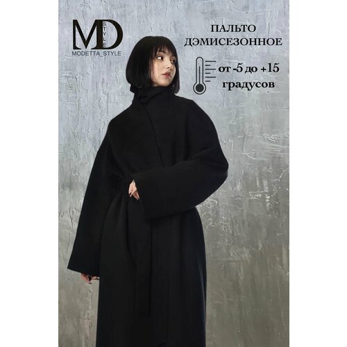 Пальто Modetta Style, размер 44, черный