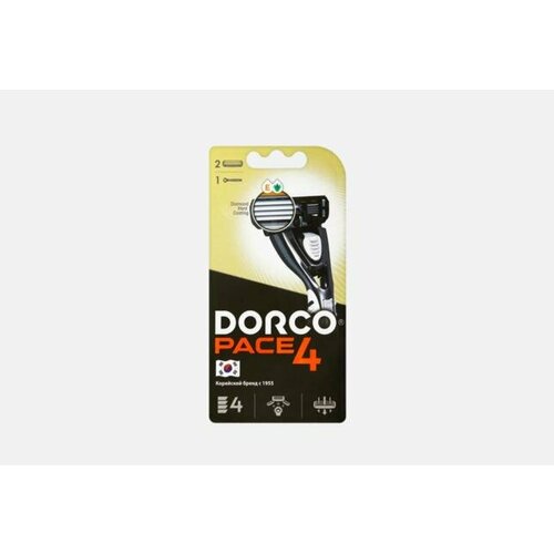 Станок для бритья + 2 сменные кассеты Dorco Pace4