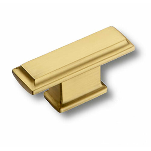 Ручка кнопка мебельная, матовое золото 16 мм