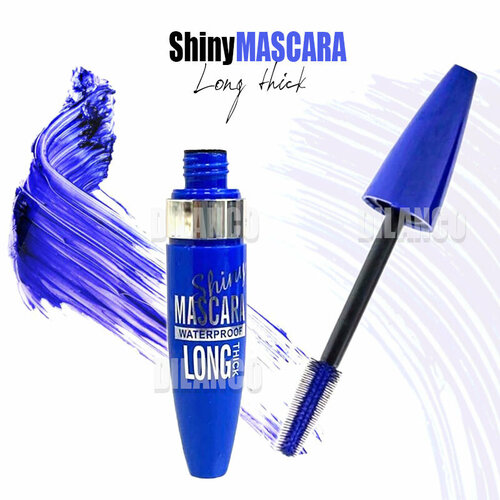 Shiny Mascara Синяя тушь для ресниц Long Thick / Объём и удлинение, цвет: Ультрамарин, 9.5 ml