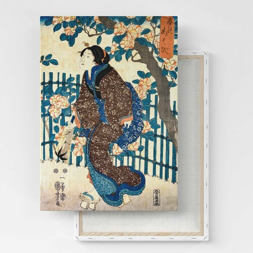 Картина на холсте, репродукция / Утагава Куниёси - Games of spring / Размер 40 x 53 см