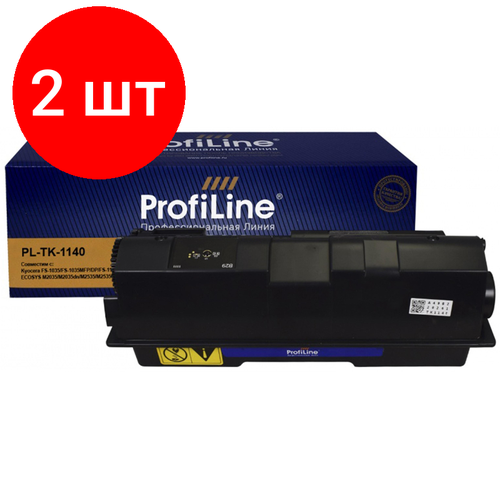 Комплект 2 штук, Картридж лазерный ProfiLine TK-1140 чер. для Kyocera FS-1035/1135