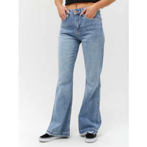 Джинсы CRACPOT джинсы женские клеш прямые, размер 26, голубой