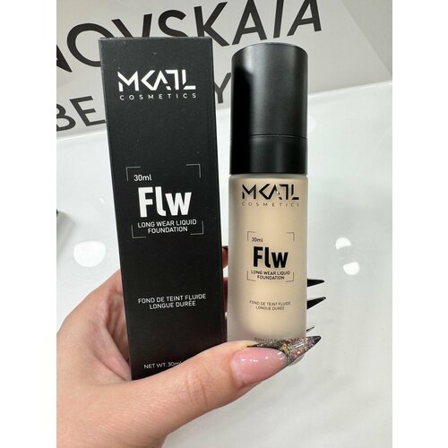 Тон-флюид FLW2B Make-up Atelier Paris, водостойкий, бежевый . Тональный крем