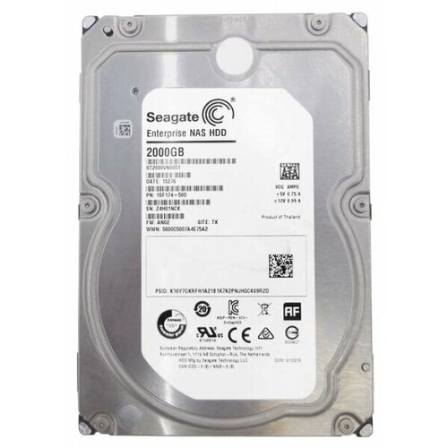 Жесткий диск Seagate 1ES164 2Tb SATAIII 3,5" HDD