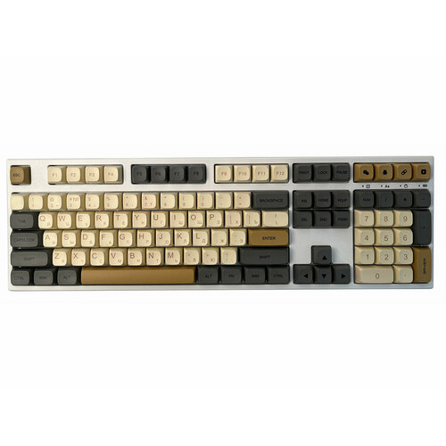 Клавиатура беспроводная механическая Epomaker EP108, Gateron Pro Yellow Switch, Bluetooth, RGB, 6200мАч, Белый EP108-WHT-DAW-GatY