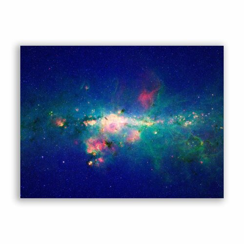 Постер, плакат на бумаге / Galaxy / Галактика / Размер 30 x 40 см