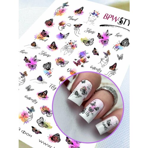 Наклейки для ногтей BPW Style Бабочки весна