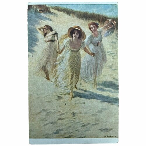 Почтовая открытка "П. Каррье-Беллез. К любви" 1900-1917 гг. Франция