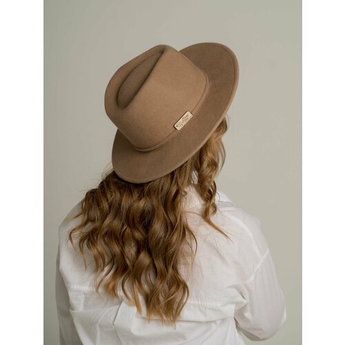 Шляпа Фетр Сибири, размер 59-60, коричневый