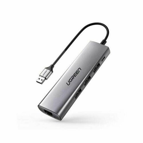 Адаптер мультифункциональный UGREEN CM266 (60812) USB3.0 Multifunction Adapter. Цвет: серый.