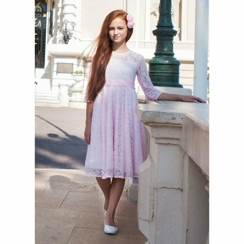 Платье, размер 134/140, розовый