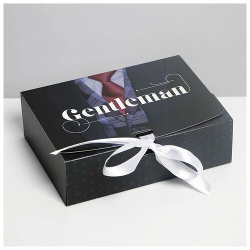 Коробка складная подарочная "Джентльмен", 16.5 х 12.5 х 5 см