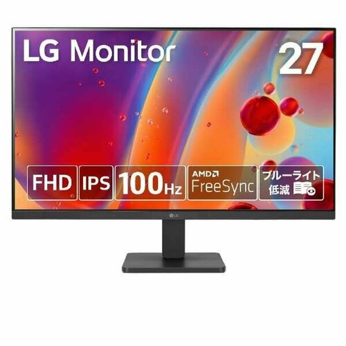 Монитор 27" LG 27MR400-B IPS, 1920x1080, D-sub+HDMI, 5 ms, 178°/178°, 250 cd/m, 1300:1, 100Hz