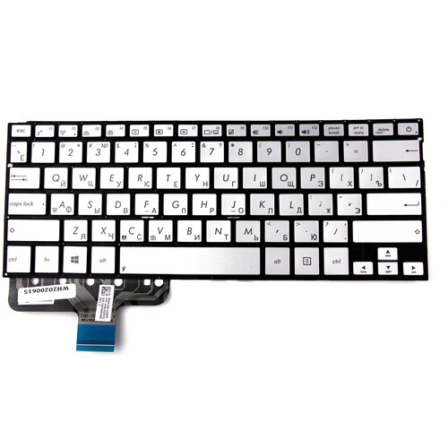 Клавиатура для Asus UX301L Серебро с подсветкой p/n: 0KN0-QD1RU13, 0KNB0-362ARU00, NSK-UQ80R