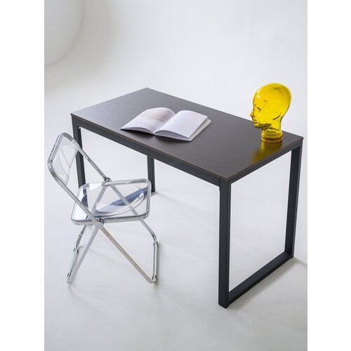 Cтол Birman письменный, компьютерный, кухонный, обеденный, игровой, лофт 120х60, венге/черный каркас