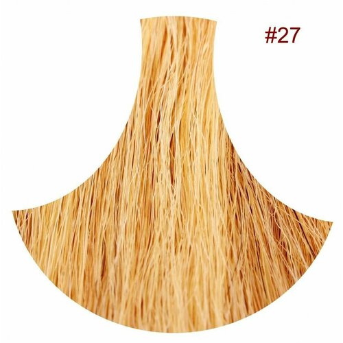 Искусственные волосы на клипсах 27, 70-75 см 7 прядей (Очень светлый медный блонд)
