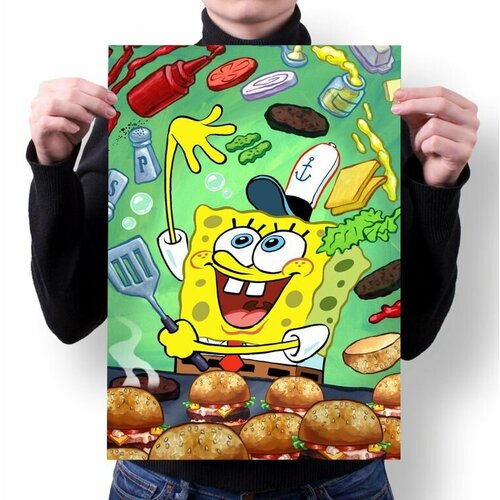 Плакат Губка Боб, SpongeBob №13, А1