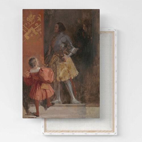 Картина на холсте, репродукция / A Knight and Page / Ричард Паркс Бонингтон / Размер 30 x 40 см