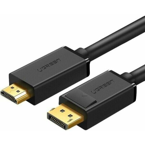 UGREEN Кабель UGREEN DP101-10238 DisplayPort (M) to HDMI (M), 4K@30Hz, 1m, Black UGREEN DP Male to HDMI Male Cable 1m DP101 (Black) 10238