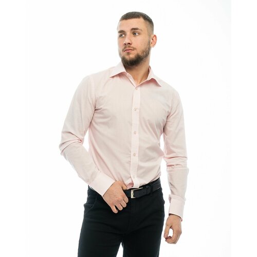 Рубашка Imperator, размер 54RU/XL/170-178/43 ворот, розовый