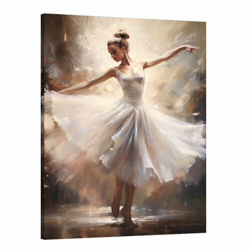 Интерьерная картина 50х70 "Танцующая балерина"