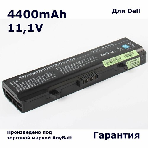 Аккумулятор AnyBatt 4400mAh, для RN873 GW240 X284G M911G GP952 RW240 K450N GP252 H416N HP277 312-0626 312-0625 GW252 312-0634 G558N 312-0633 RU586 RU573 P505M