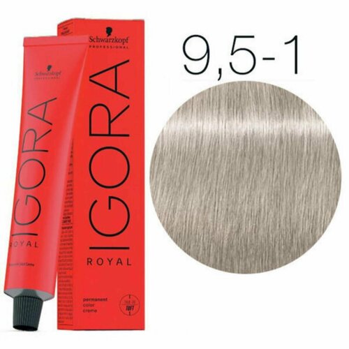 Schwarzkopf Igora Royal -9,5-1 Светлый блондин пастельный сандрэ Стойкая крем-краска для волос 60 мл