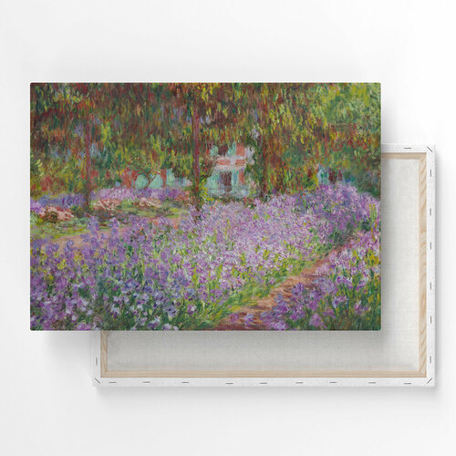 Картина на холсте, репродукция / Monet Claude - Клод Моне - Ирисы в саду Моне / Размер 60 x 80 см
