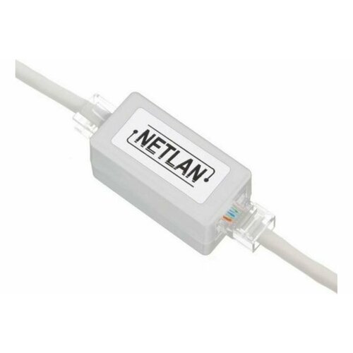 Фурнитура-проходник RJ-45 NETLAN EC-UCB-55-UD2-WT-10 (10шт.)