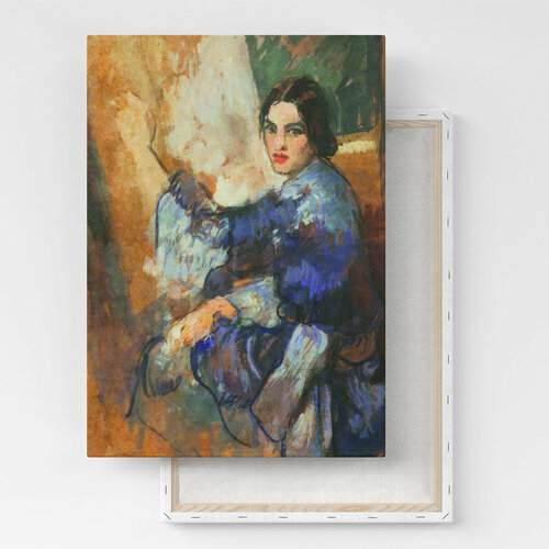 Картина на холсте, репродукция / Амрита Шер-Гил - Self Portrait / Размер 30 x 40 см