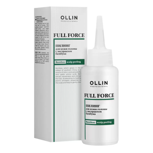 OLLIN Professional Full Force Пилинг для кожи головы с экстрактом бамбука, 80 мл.
