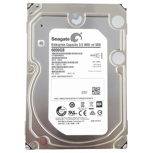 Жесткий диск Seagate 1LW27Z 6Tb 7200 SAS 3,5" HDD