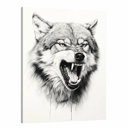 Интерьерная картина 50х70 "Волчья свобода"