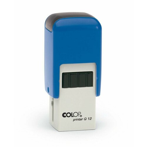 Colop Printer Q12 Автоматическая оснастка для печати/штампа с защитной крышечкой (диаметр печати 12 мм./штамп 12 х 12 мм.), Синий