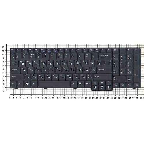Клавиатура для ноутбука ACER MP-07A53U4-442 черная матовая