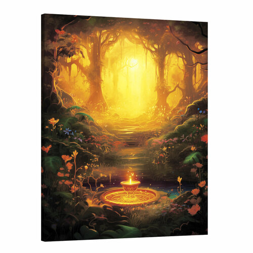 Интерьерная картина 50х70 "Зелье волшебного леса"