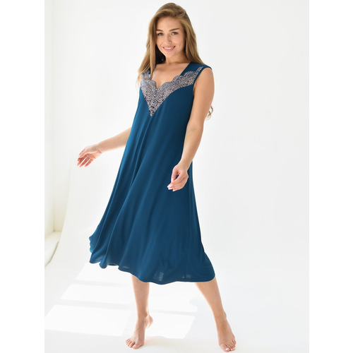 Сорочка  Текстильный Край, размер 54, голубой