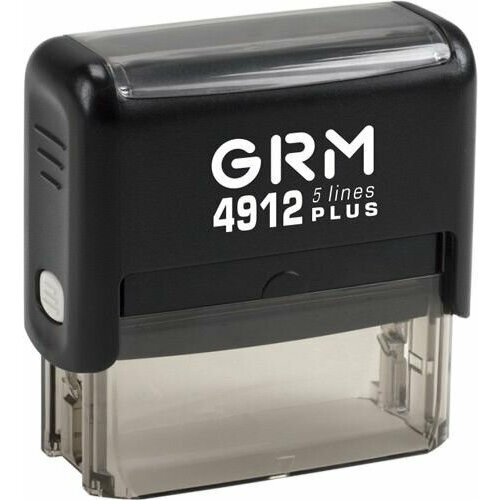 GRM 30 (4912) plus Автоматическая оснастка для для штампа (штамп 47 х 18 мм.), Чёрный
