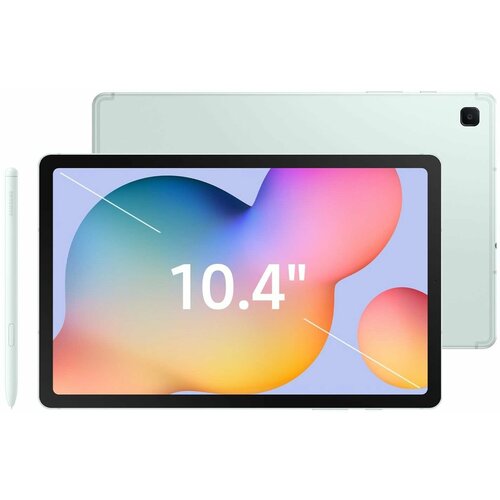 SAMSUNG Планшет Samsung Galaxy Tab S6 Lite SM-P620 1280 (2.4) 8C RAM4Gb ROM64Gb 10.4" TFT 2000x1200 Android 14 мятный 8Mpix 5Mpix BT WiFi Touch microSD 1Tb 7040mAh SM-P620NLGACAU