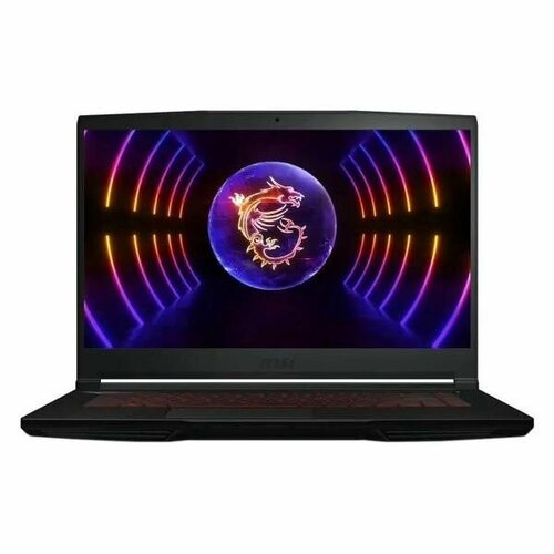 Ноутбук MSI Thin GF63 12UC-1094XRU IPS FHD (1920x1080) 9S7-16R821-1094 Черный 15.6" Intel Core i5-12450H, 8ГБ DDR4, 512Б SSD, GeForce RTX 3050 4ГБ, Без ОС