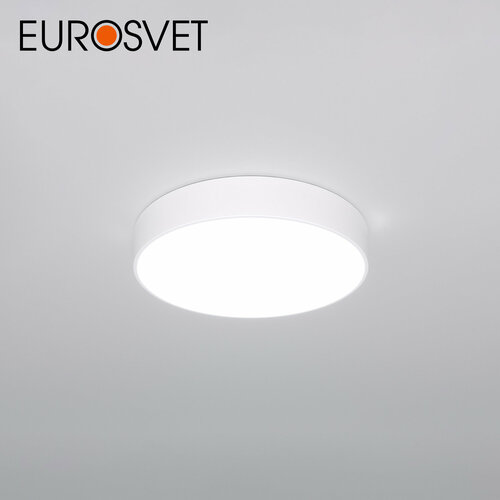 Люстра / Потолочный светодиодный светильник с пультом управления Eurosvet Entire 90319/1, 3300 / 4200 / 6500 К, цвет белый, IP20