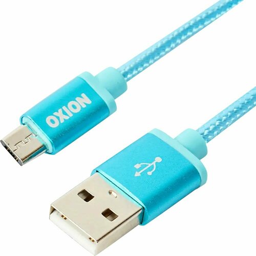 Кабель USB-micro USB 1.3 м 2 A цвет синий