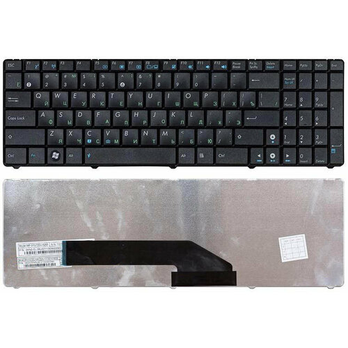 Клавиатура для ноутбука Asus K72DR, черная, русская, версия 1