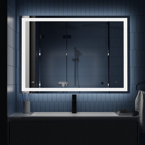 Зеркало для ванной комнаты Pragma Teiden, 100*70 см, с подсветкой и подогревом, TDN6.10LH.004